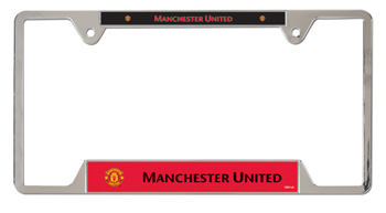 Buy Manchester United Metal License Plate Frame | Flagline