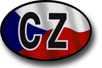 Buy Czech Republic Wavy oval decal | Flagline