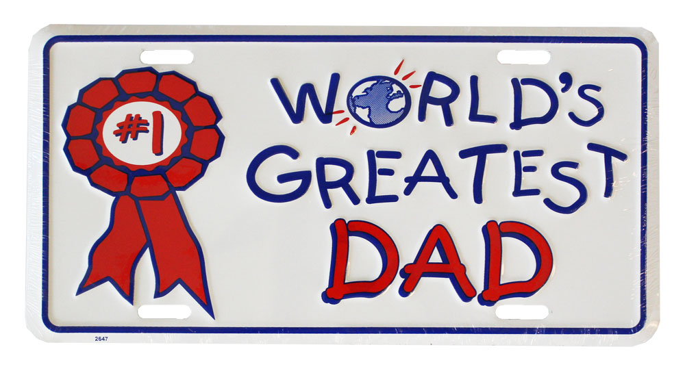 Buy World's Greatest Dad License Plate | Flagline