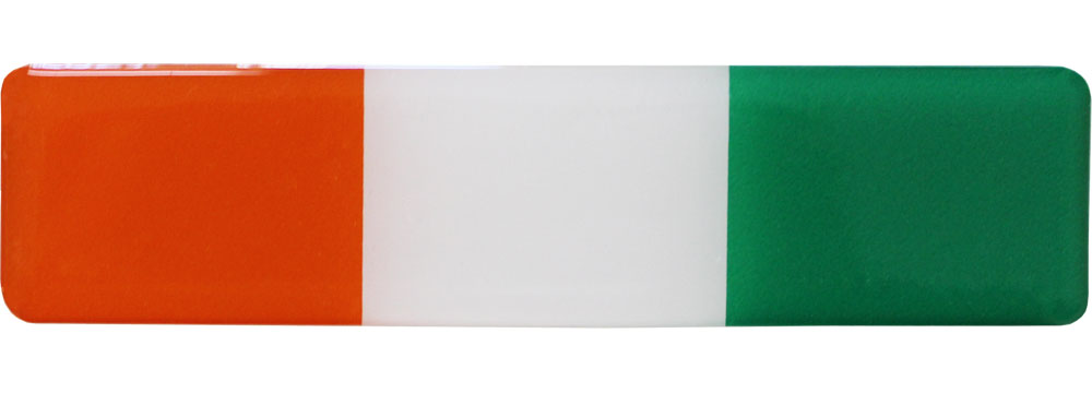 Buy Ivory Coast Long Domed Sticker | Flagline
