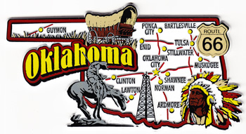 Buy Oklahoma Magnet | Flagline