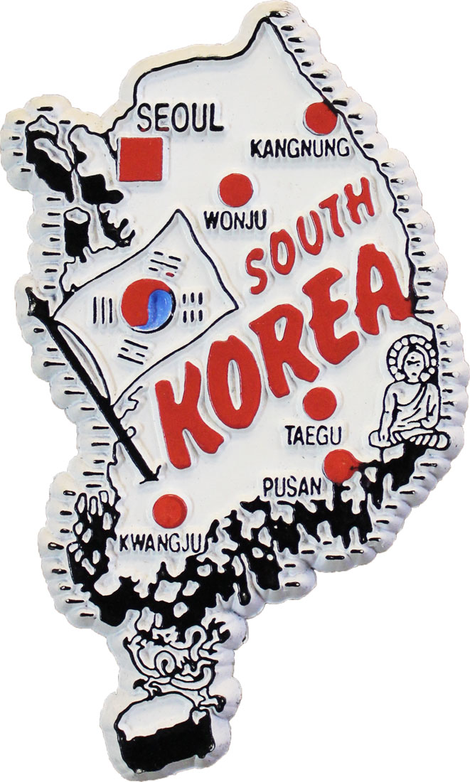 Buy South Korea Magnet | Flagline
