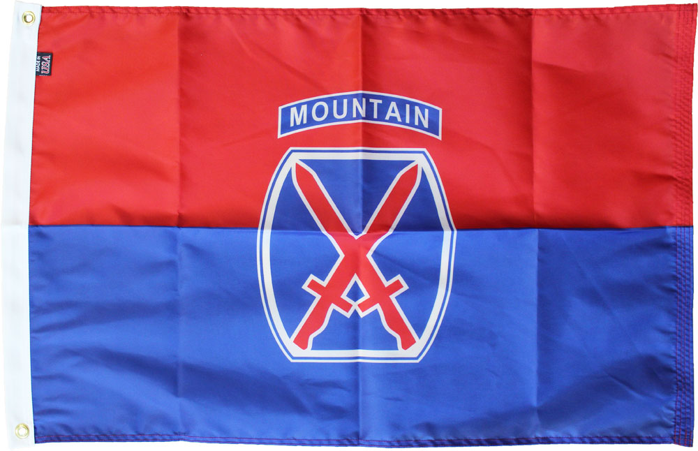 Buy 10th Mountain Division - 2'X3' Nylon Flag | Flagline