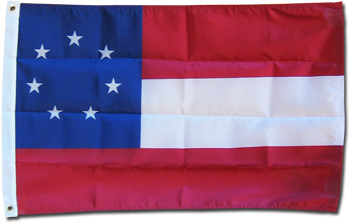 Buy Stars and Bars - 2'X3' Nylon Flag (First Confederate) | Flagline
