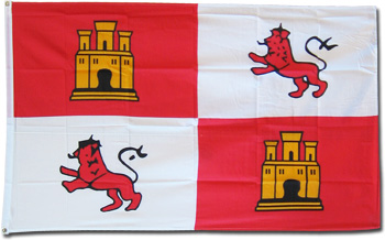 Buy Spain - 3'X5' Historic Polyester Flag (Crown of Castile) | Flagline