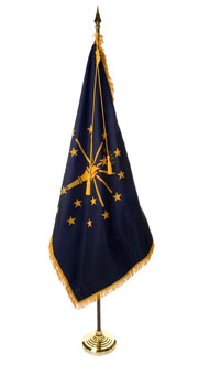 Buy Indiana - 7' Flag Presentation Set | Flagline