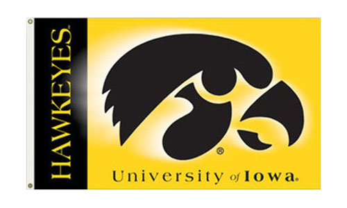 Buy University of Iowa - 3' x 5' NCAA 2-Sided Polyester Flag | Flagline