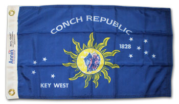 Buy Conch Republic (Key West) - 12"X18" Nylon Flag | Flagline